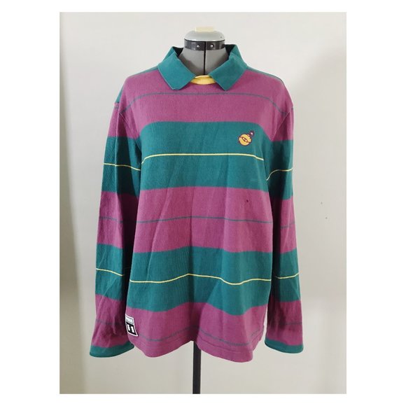 Puma | Shirts | Puma X The Hundreds Striped Rugby Polo Sz M | Poshmark